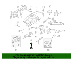 000-820-59-51 - 12 Volt Accessory Power Outlet 2008-2011 Mercedes-Benz ...