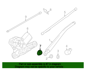 Genuine BMW 61-62-2-990-826 | Wiper Motor Grommet | FREE Shipping on ...