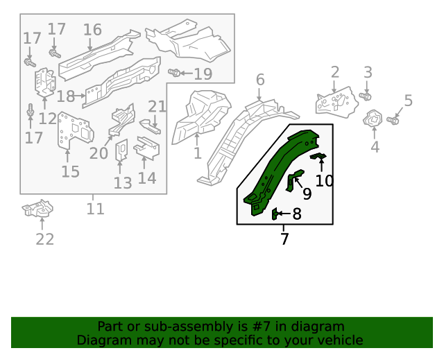 04675-TRW-A00ZZ - Upper Rail Assembly 2018-2021 Honda Clarity | Honda ...
