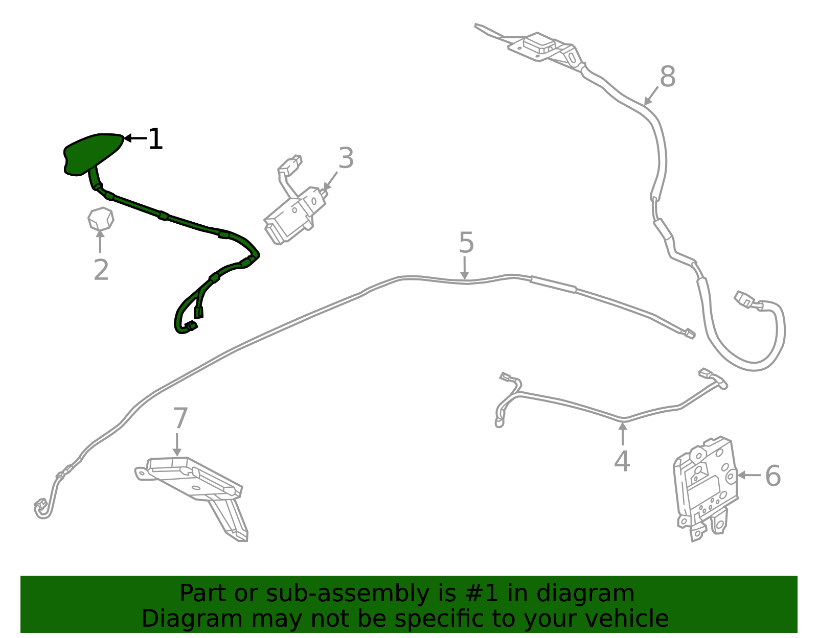 39150-TBA-A01ZJ - 2020-2021 Honda Civic - Antenna Assembly Radio *R539P ...