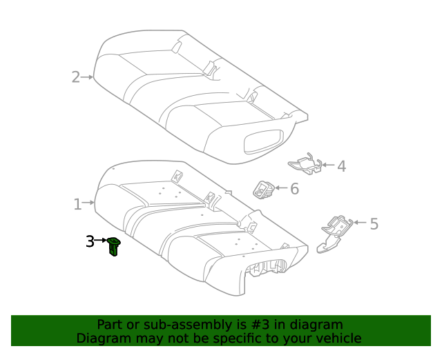 177-923-14-00 - Cushion Cover Bracket 2019-2021 Mercedes-Benz ...