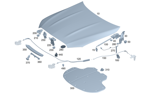 Engine Hood for 2019 Mercedes-Benz C300 | Mercedes-Benz USA Parts