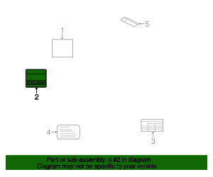 2014-2016 Kia Optima A/C System Information Label 97699-4U100 | OEM ...