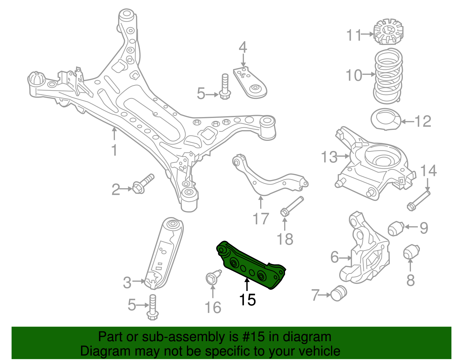 551A1-9HS0B - Lateral Arm 2013-2023 Nissan | Nissan Parts & Accessories ...