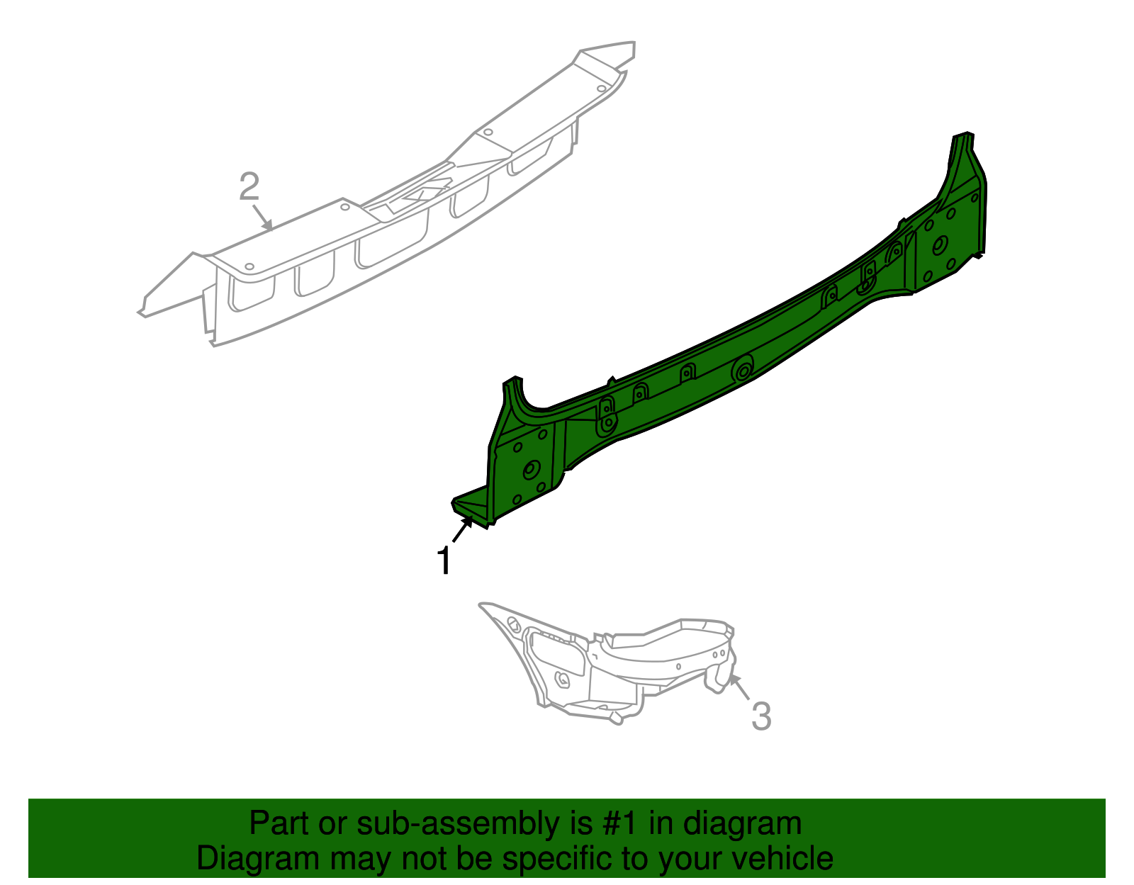2003-2010 Porsche Cayenne Rear Body Panel 955-501-303-01-GRV | OEM ...