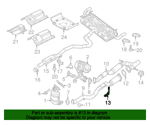 2015-2017 Chrysler 200 Front Pipe Bracket 68207097AE | TascaParts.com