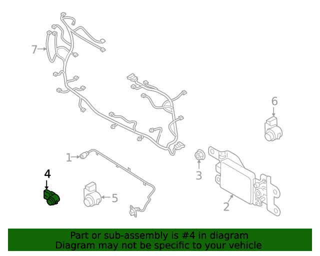 2021-2023 Hyundai Parking Aid Sensor 99310-S1800-T2X | QuirkParts