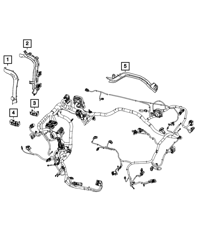 2021-2024 Jeep Wiring Trough 68541031AA | Mopar eStore