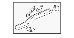25880307 - Driver Side Rear Compartment Panel Longitudinal Rail 2007 ...