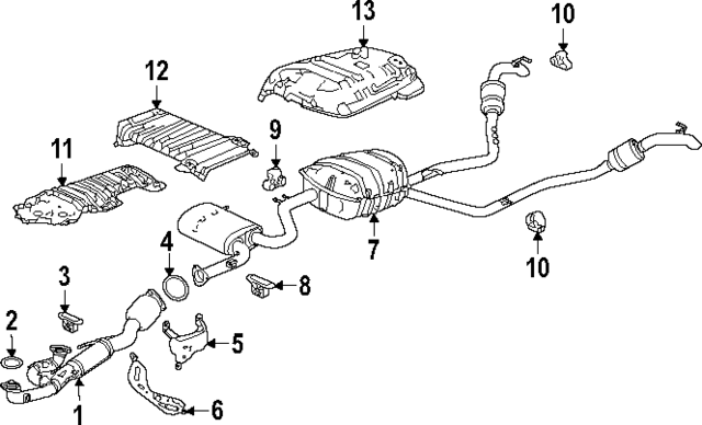 18150-6FB-A01 - Converter & Pipe 2023-2024 Honda Pilot | Honda Parts Online