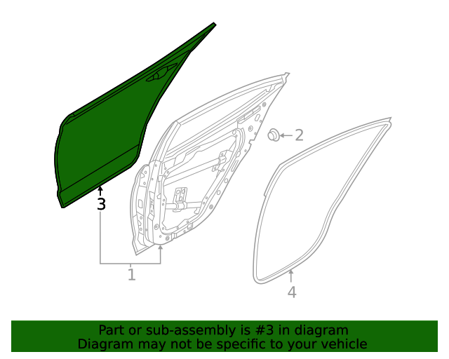 2021-2022 Hyundai Elantra Outer Panel 77111-AA000 | QuirkParts