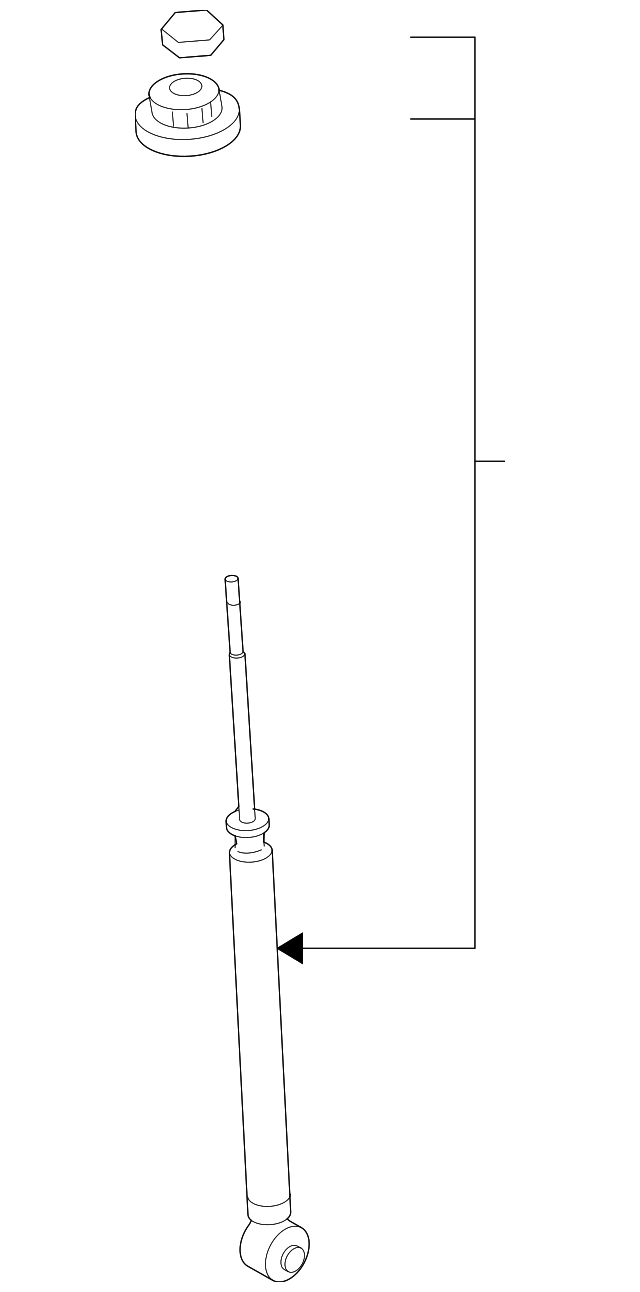 48530-80351 - Shock Absorber (Left, Right, Rear) - 2007-2012 Toyota ...