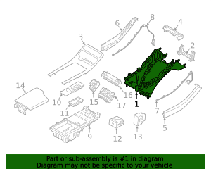 Genuine Front Console for 2023-2024 Hyundai Palisade | Part# 846A0 ...
