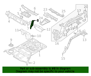 80A-809-884-A-STL - End Plate 2018-2024 Audi | Audi OEM Parts