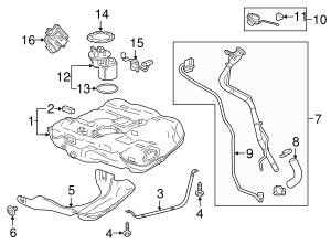 Fuel Tank Fuel Pump Module Kit without Level Sensor, with Seal 85510206 ...
