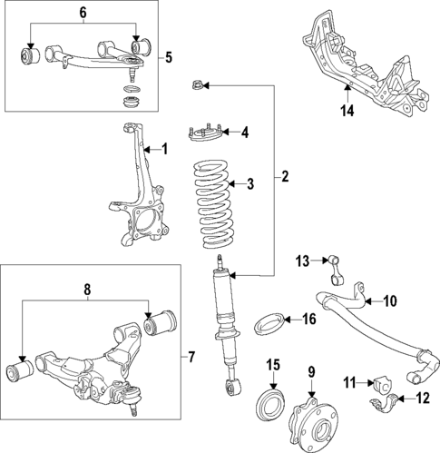 Front Suspension for 2024 Toyota Tundra | Toyota Parts Express