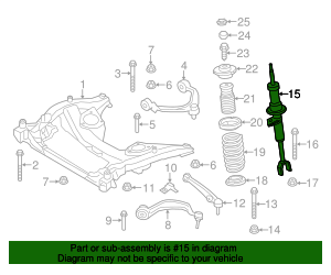37-11-6-863-115 - Strut 2013-2017 BMW | BMW OEM Parts