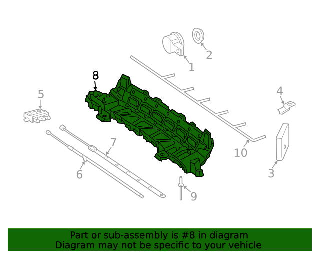 257-885-75-02 - Sensor Bracket 2019-2021 Mercedes-Benz CLS 53 AMG ...