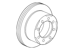 13550274 - Coated Rear Disc Brake Rotor 2020-2024 GM | Chevrolet Parts ...