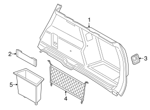 51477425346 - 2016-2020 BMW X1 Wheelhouse Trim (51-47-7-425-346) | BMW ...