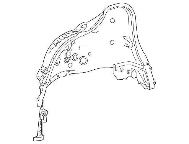 2018-2020 Toyota Camry Panel Sub Assembly Quarter 61607-06090 | Toyota ...