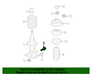 SU003-02805 - Suspension Strut Bolt (Left, Right) - 2013-2023 Toyota ...