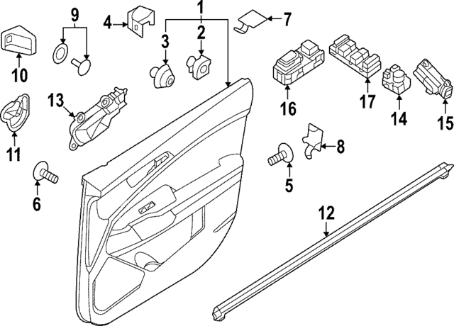 93571-P1300 - Window Switch 2023-2024 Kia Sportage | Kia.Parts Store