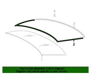 Genuine BMW 51-31-7-027-916 | Upper Molding | FREE Shipping on Most ...