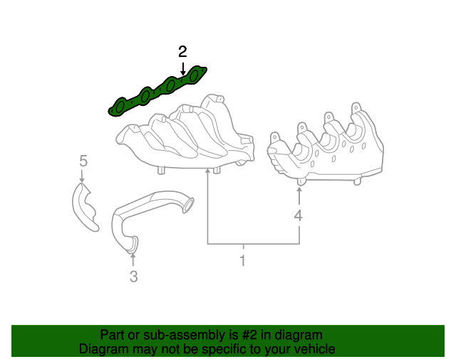 12617944 - Exhaust Manifold Gasket 1997-2020 GM | AutoNationParts.com