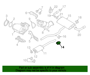 30742432 - Front Muffler Clamp 2007-2023 Volvo | AutoNationParts.com