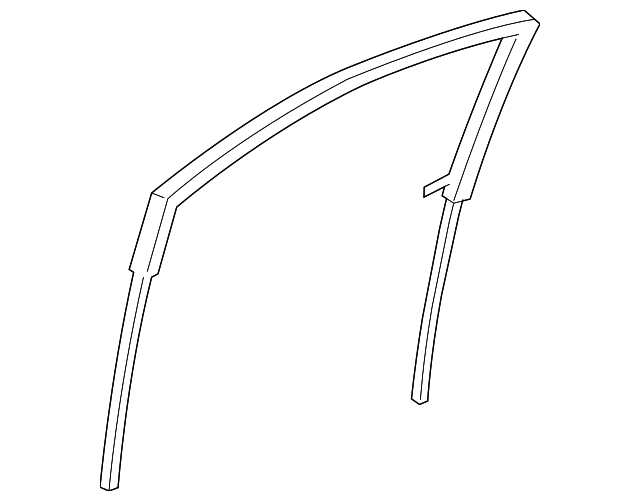 68151-04030 - Window Channel (Left, Front) 2005-2015 Toyota Tacoma ...