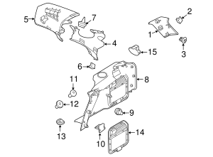 Genuine Wheelhouse Trim for 2012-2015 Land Rover Range Rover Evoque ...