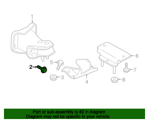 2012-2024 Nissan Front Mount Bracket Bolt 31377-JN00A | Boro Nissan Parts