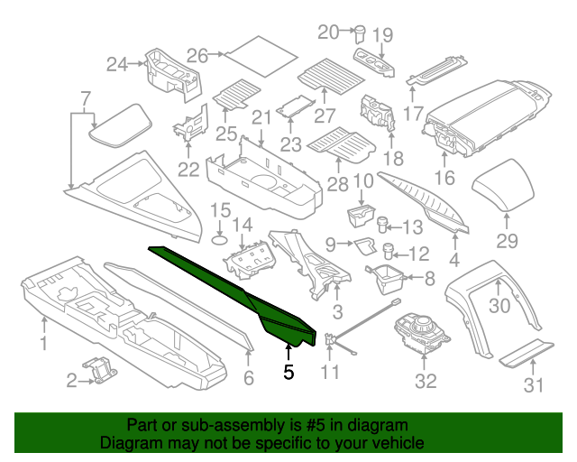 Genuine BMW 51-16-9-229-935 | Side Trim | FREE Shipping on Most Orders ...