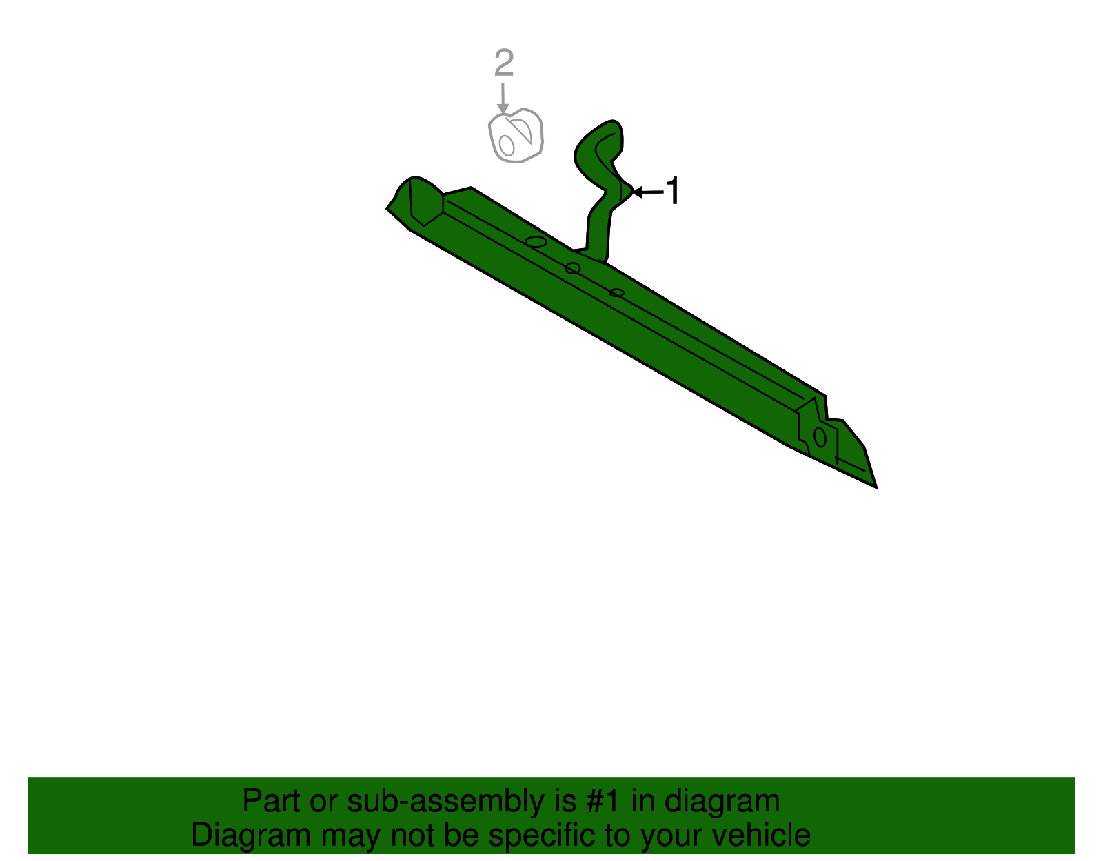 Hyundai - 92700-2S000 - High Mount Lamp - 2010-2015 Hyundai Tucson ...