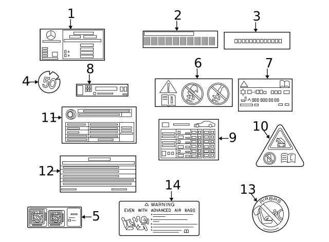190-584-71-00 - Fuel Label 2016-2023 Mercedes-Benz | Mercedes-Benz USA ...