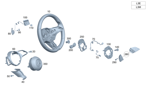 Steering Wheel and Steering Wheel Lock for 2019 Mercedes-Benz GLC 350e ...