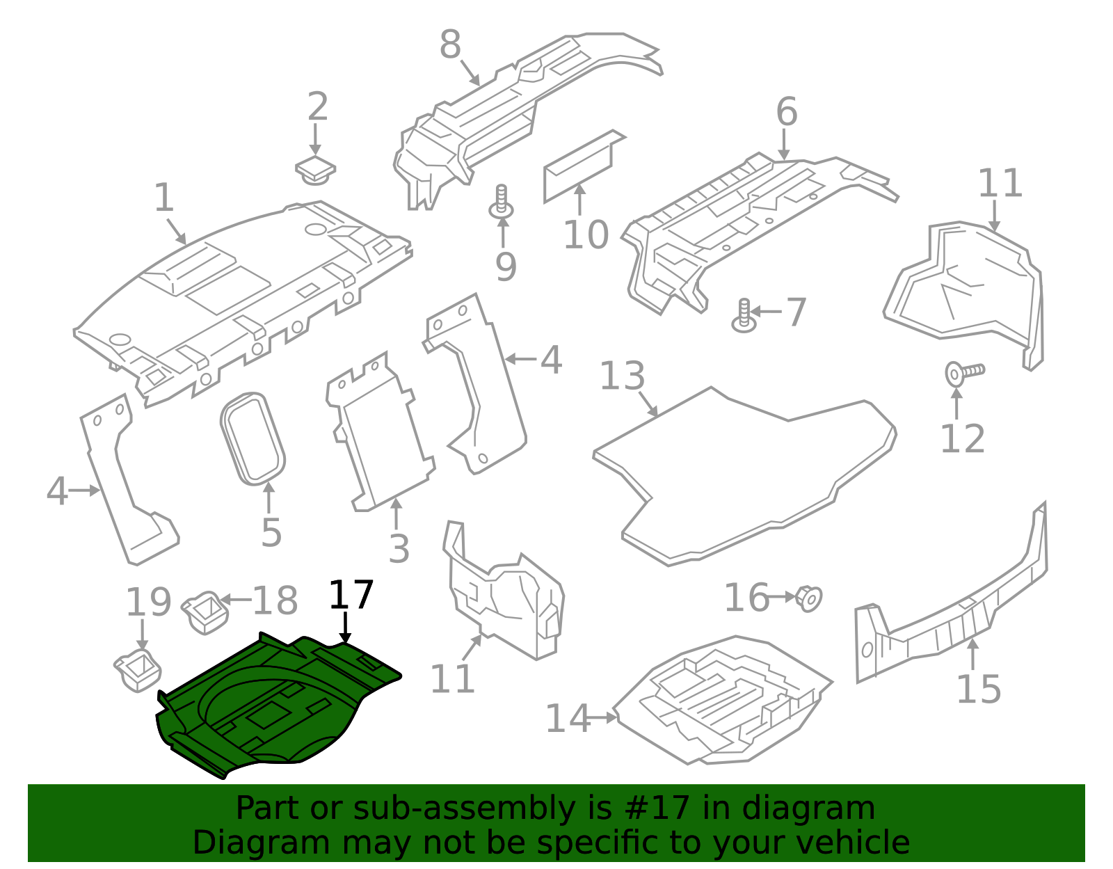 2014-2020 Infiniti Q50 Insulator 84930-4GA0A | OEM Parts Online