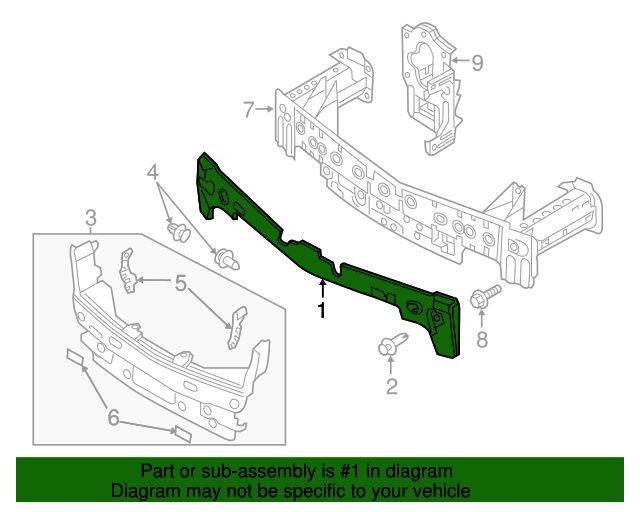 2016-2023 Mazda OEM NEW 2016-2020 Mazda CX-3 Foam Front Bumper Impact ...