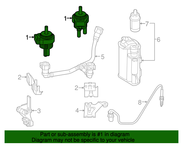 205-470-87-01-64 - Purge Valve 2015-2023 Mercedes-Benz | Mercedes-Benz ...