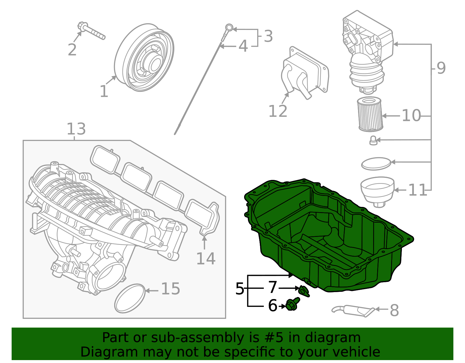 21510-2S100 - Oil Pan 2021-2023 Kia | Kia.Parts Store