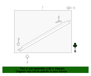 2005-2019 Subaru OEM NEW 2005-2019 Subaru Legacy Outback 2.5L Rocker ...