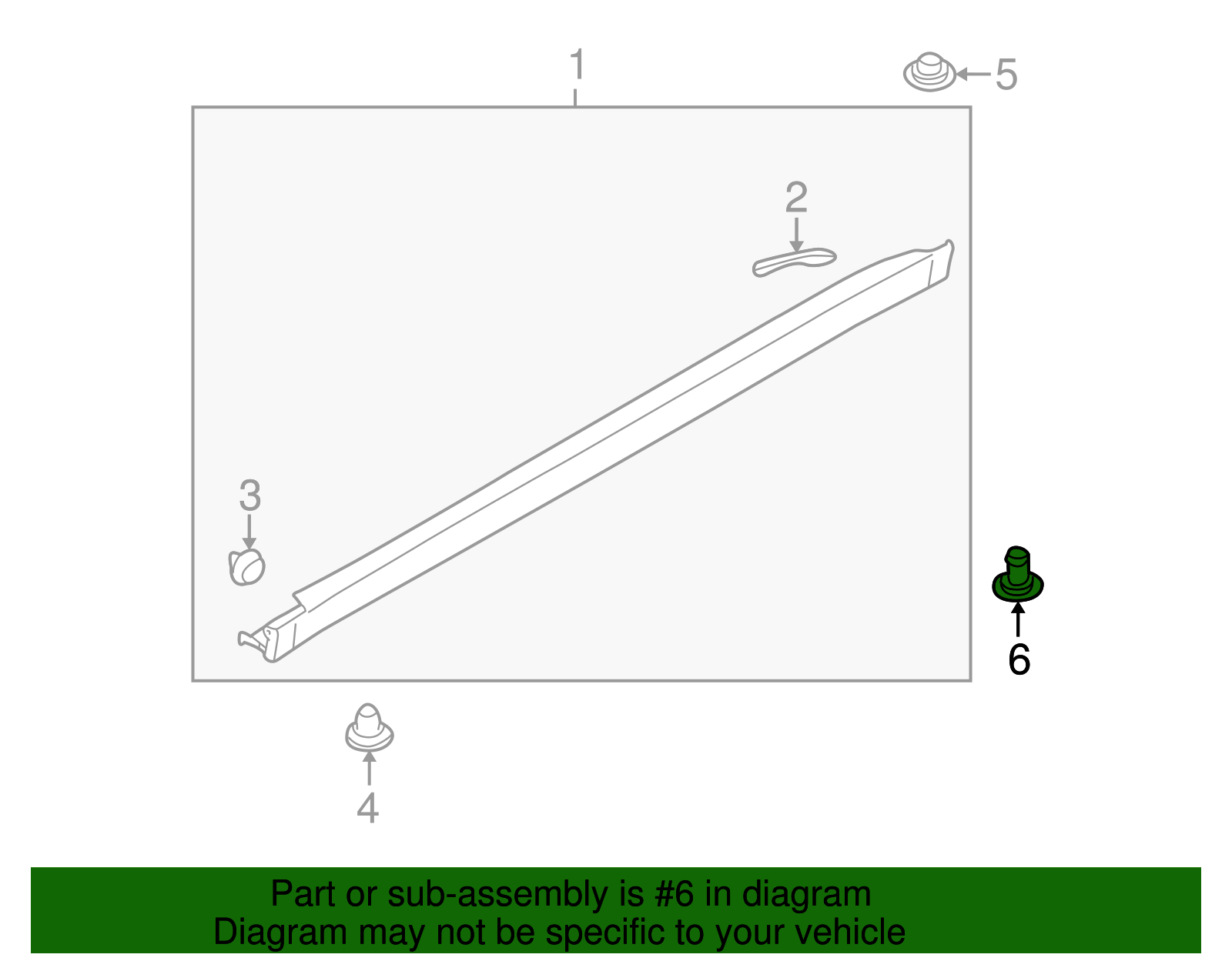 2005-2019 Subaru Rocker Molding Clip 909130118 | Subaru Parts Store