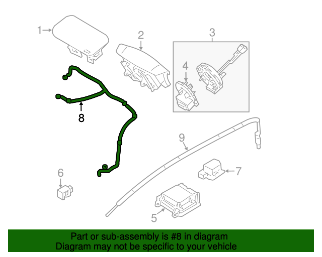 2007-2009 Hyundai Santa Fe Wire Harness 91700-0W000 | OEM Parts Online