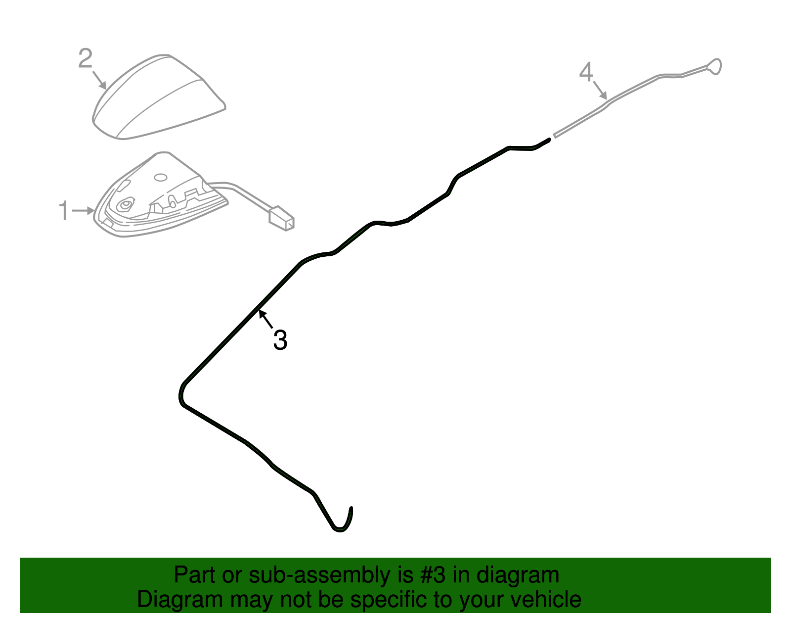 28241-5HR0A - Antenna Cable 2019-2020 Nissan Rogue | AutoNation Parts