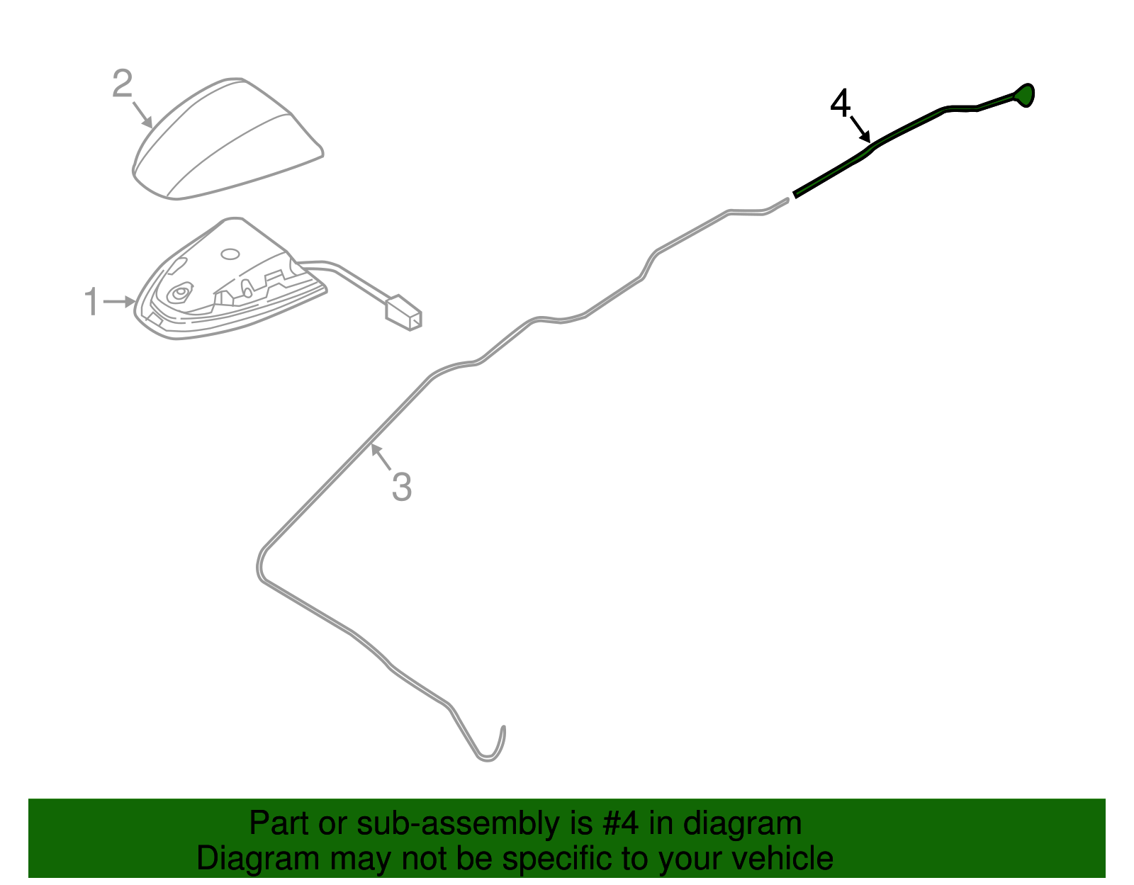 28243-7FR0A - Antenna Cable 2018-2020 Nissan Rogue | AutoNation Parts