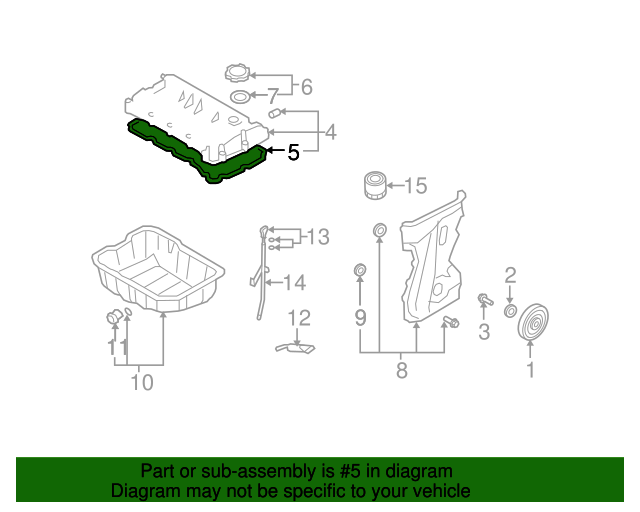 2006-2010 Kia OEM NEW 06-2010 Kia Rondo Optima 2.4L Sedan Wagon Gasket ...