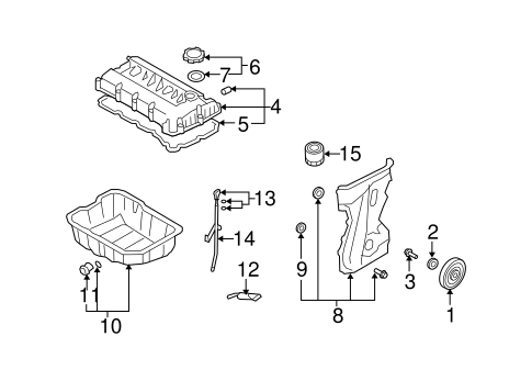 Engine for 2009 Kia Rondo | Kia.Parts Store