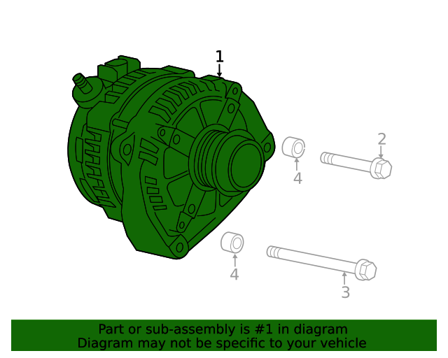 2019-2022 GMC Alternator 13536552 | AutoNationParts.com
