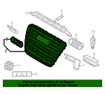 2011-2014 Audi A8 Quattro Grille Assembly 4H0-853-651-G-T94 | Audi OEM ...